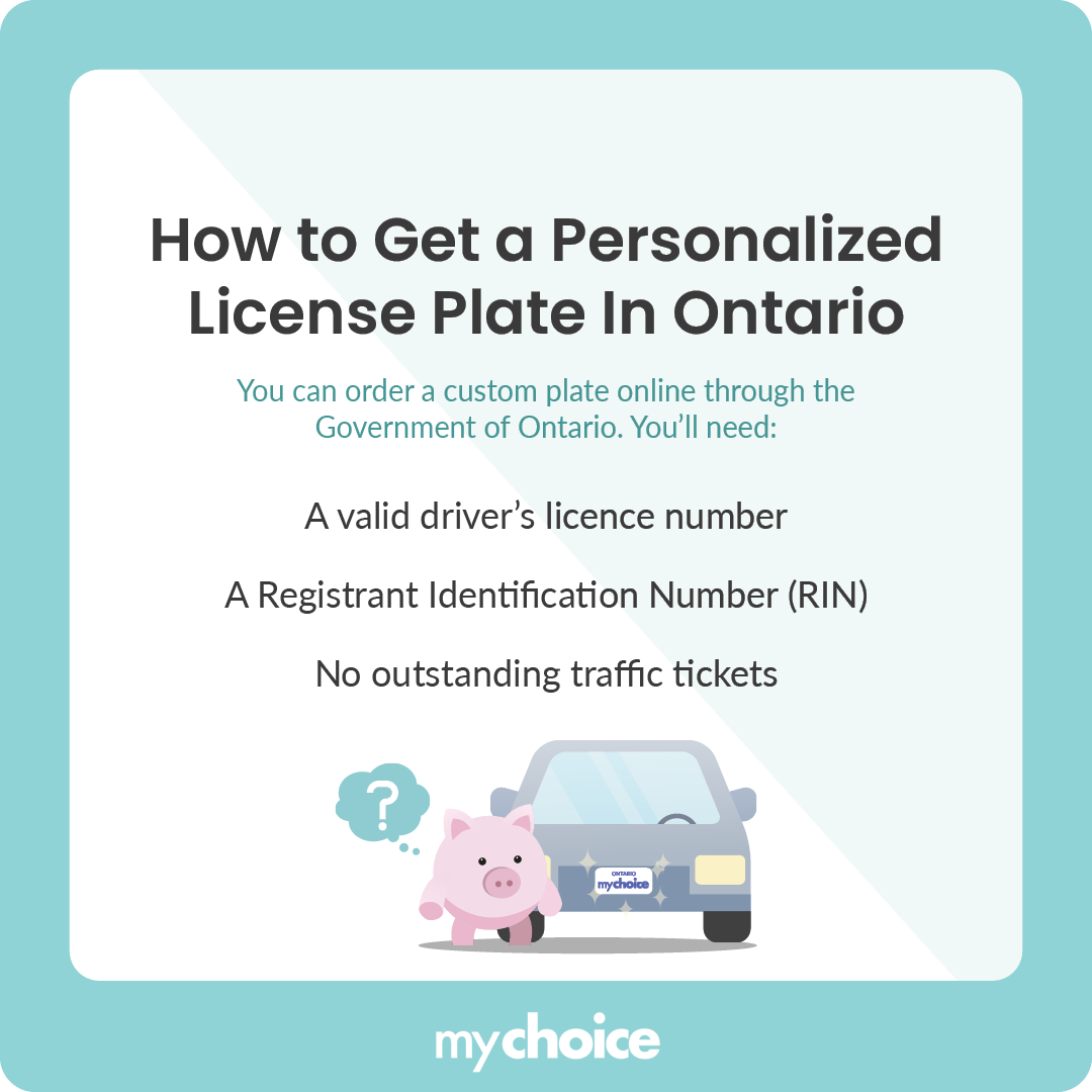 How to Get a Personalized Licence Plate in Ontario | MyChoice